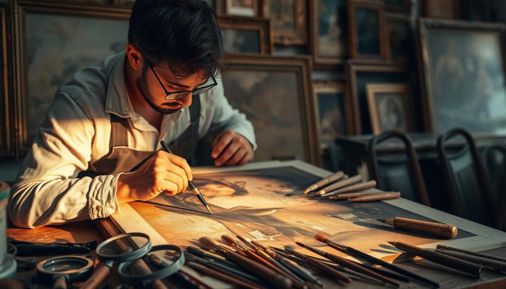 The Painting Beneath Layers of Dust – Story Pit