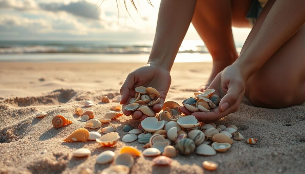 Collecting Seashells on the Beach – Story Pit